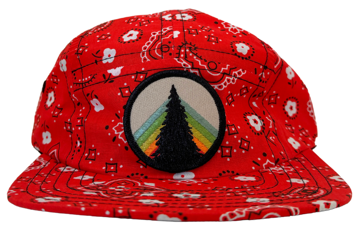 Redmond Five Panel Bandana Camp Cap / Rainbow Tree Patch – Flipside ...